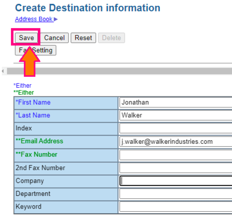 How to Add an Email Address to Toshiba Printer Address Book